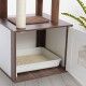 Contemporary Wood Cat Tree with Litter Box Cabinet