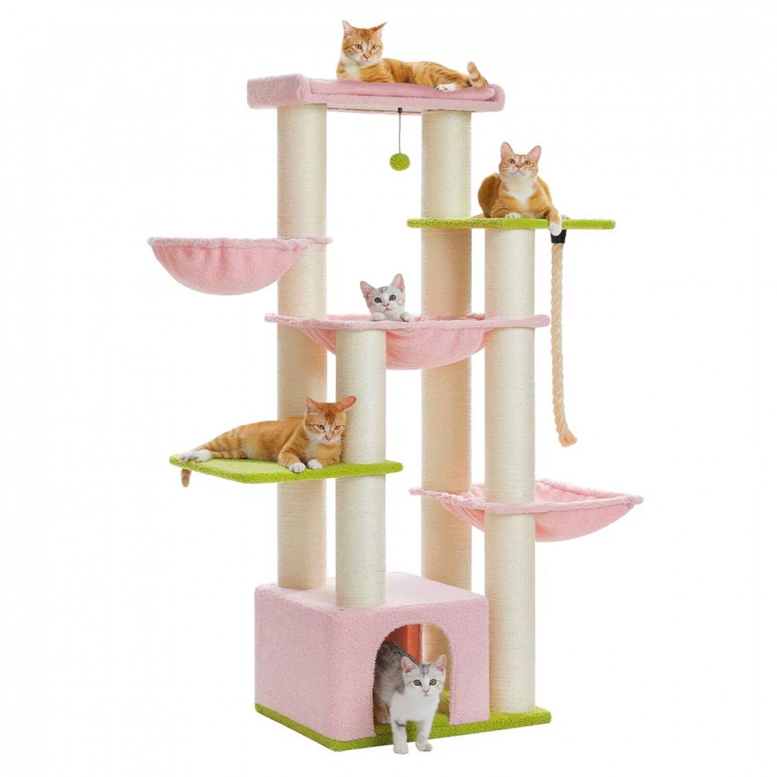 XXL Cat Tree for Large Cats with Two Hammocks